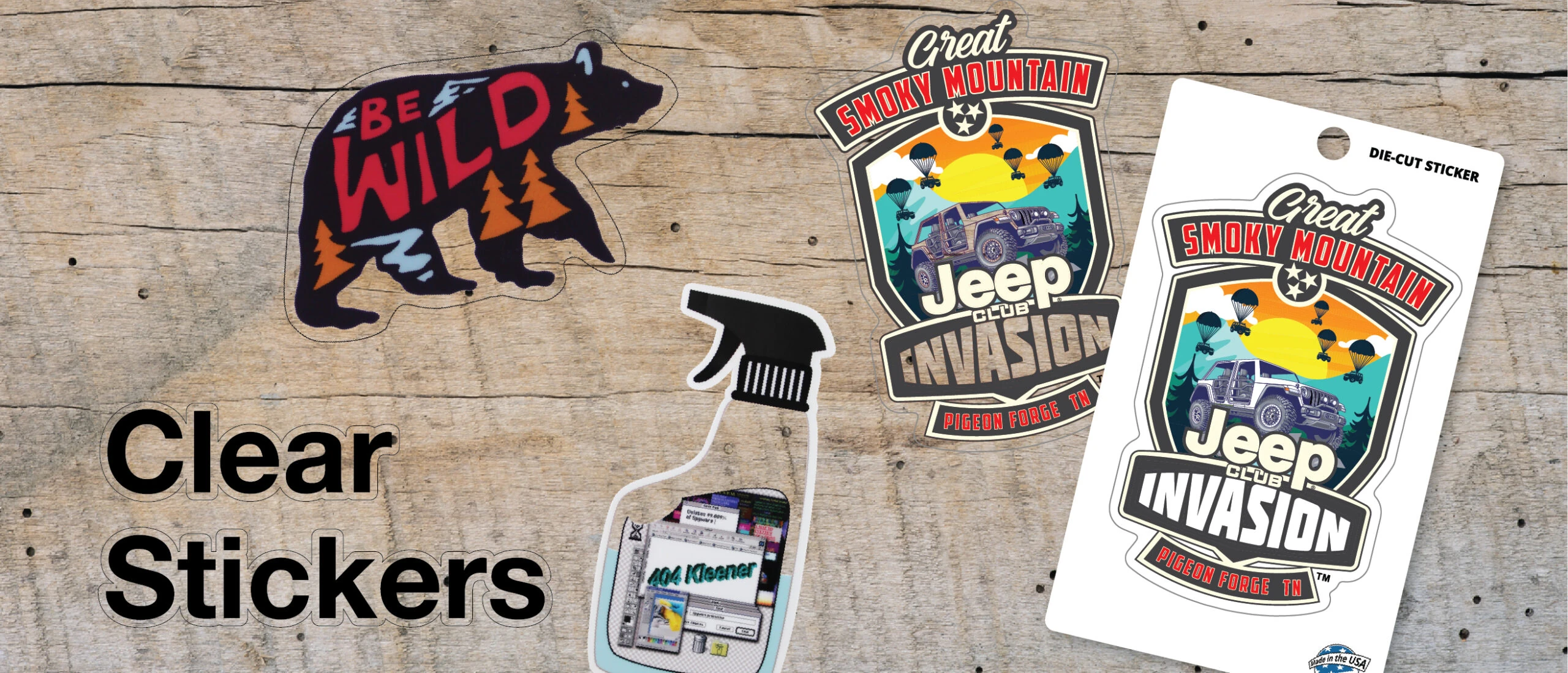 Clear Stickers - Impulse Souvenirs